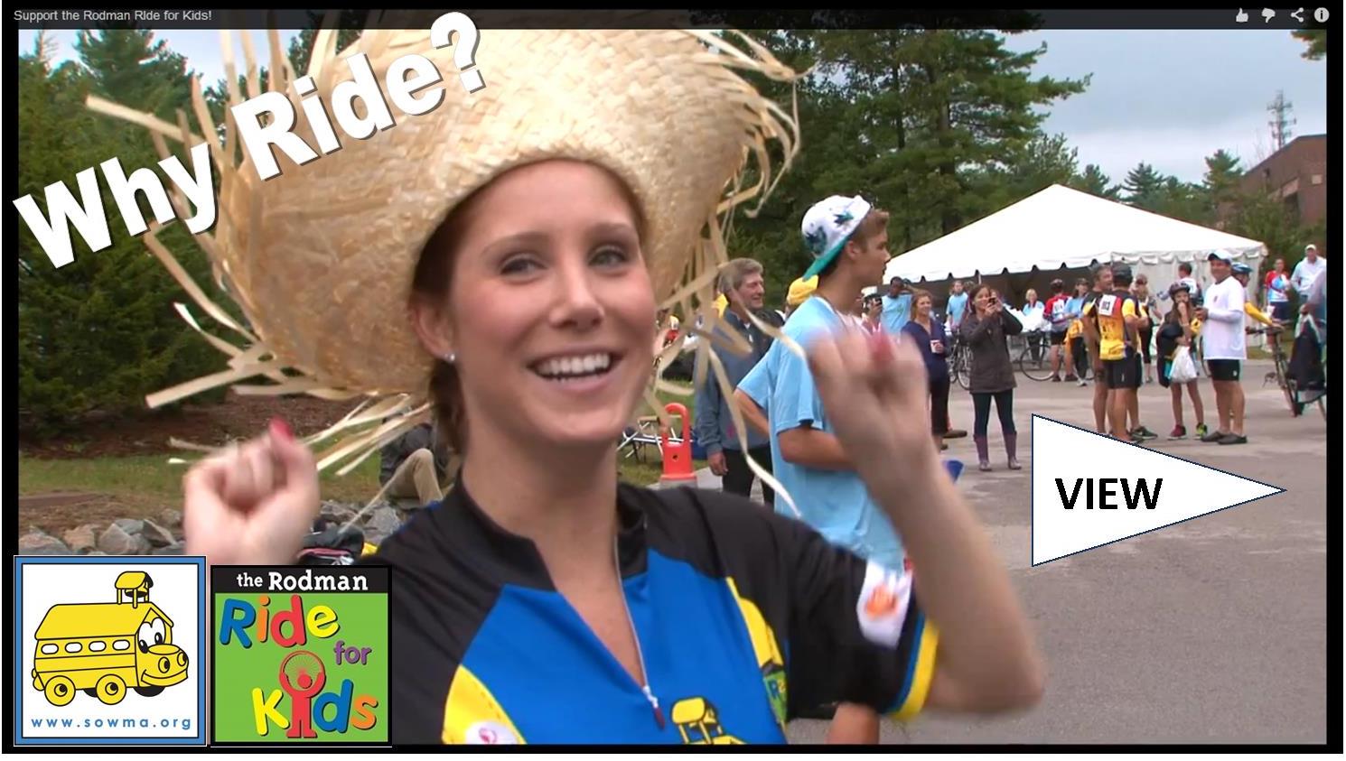 Support School On Wheels Of Ma Through Rodman Ride For Kids - Video